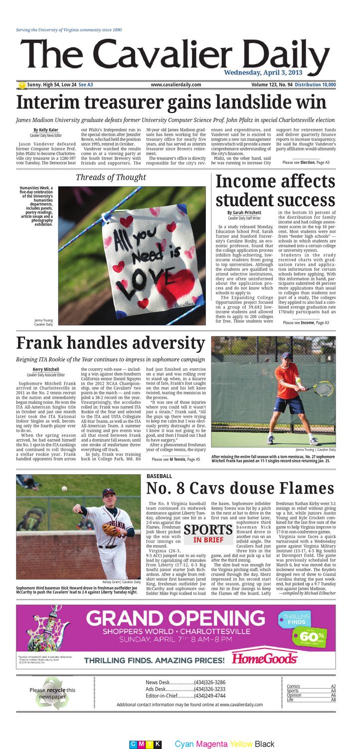April 3, 2013 by The Cavalier Daily - Issuu