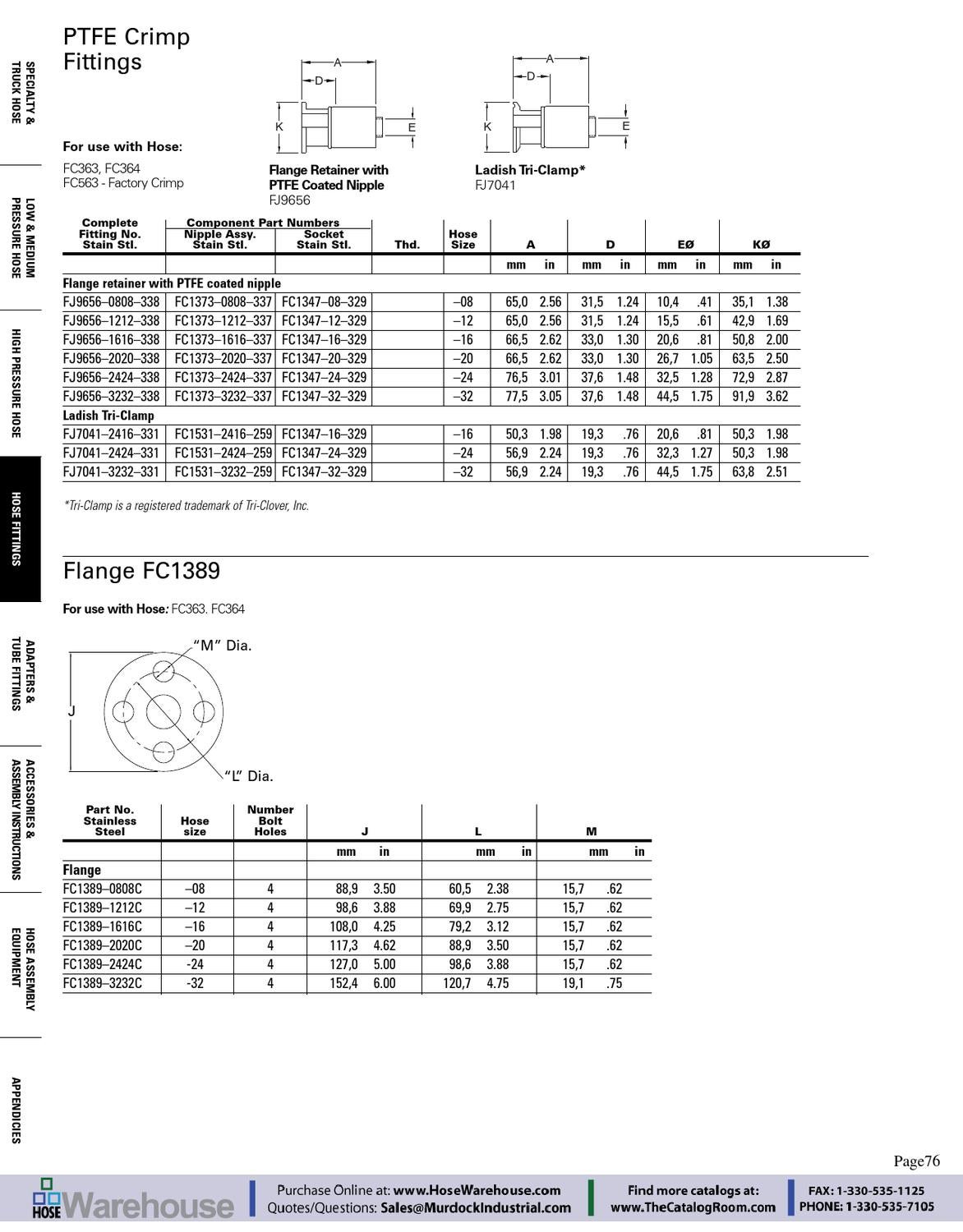 Crimp Fittings Hose Ends Eaton Aeroquip Catalog Section by Murdock ...
