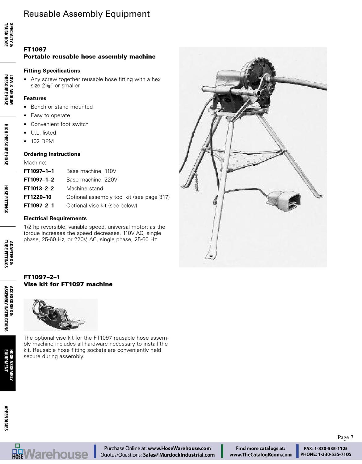 Eaton Aeroquip Crimpers Equipment and Tools by Murdock Industrial - Issuu