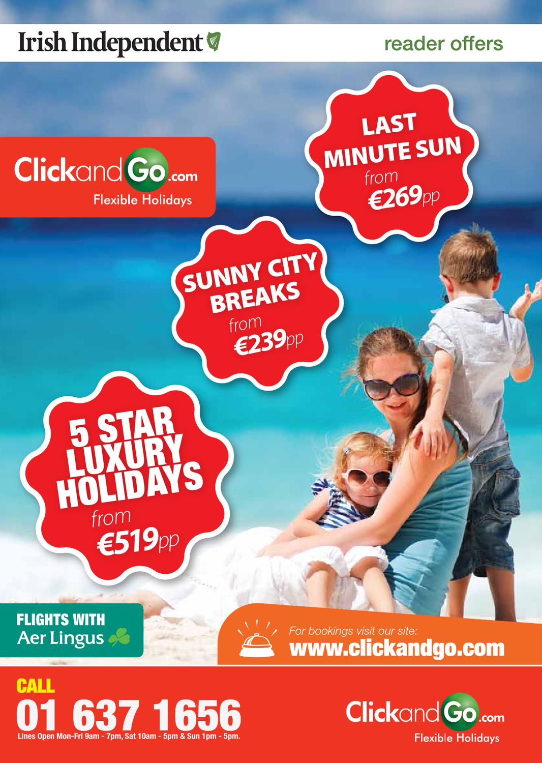 April Independent Reader Offers by Click&Go Holidays - Issuu