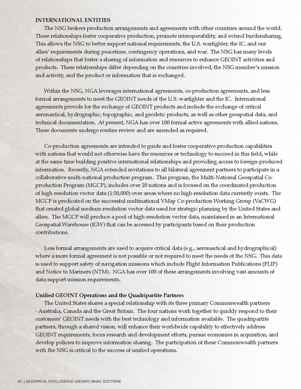 NGA (SEPT06) Geospatial Intelligence (Geoint) Basic Doctrine by OS ...