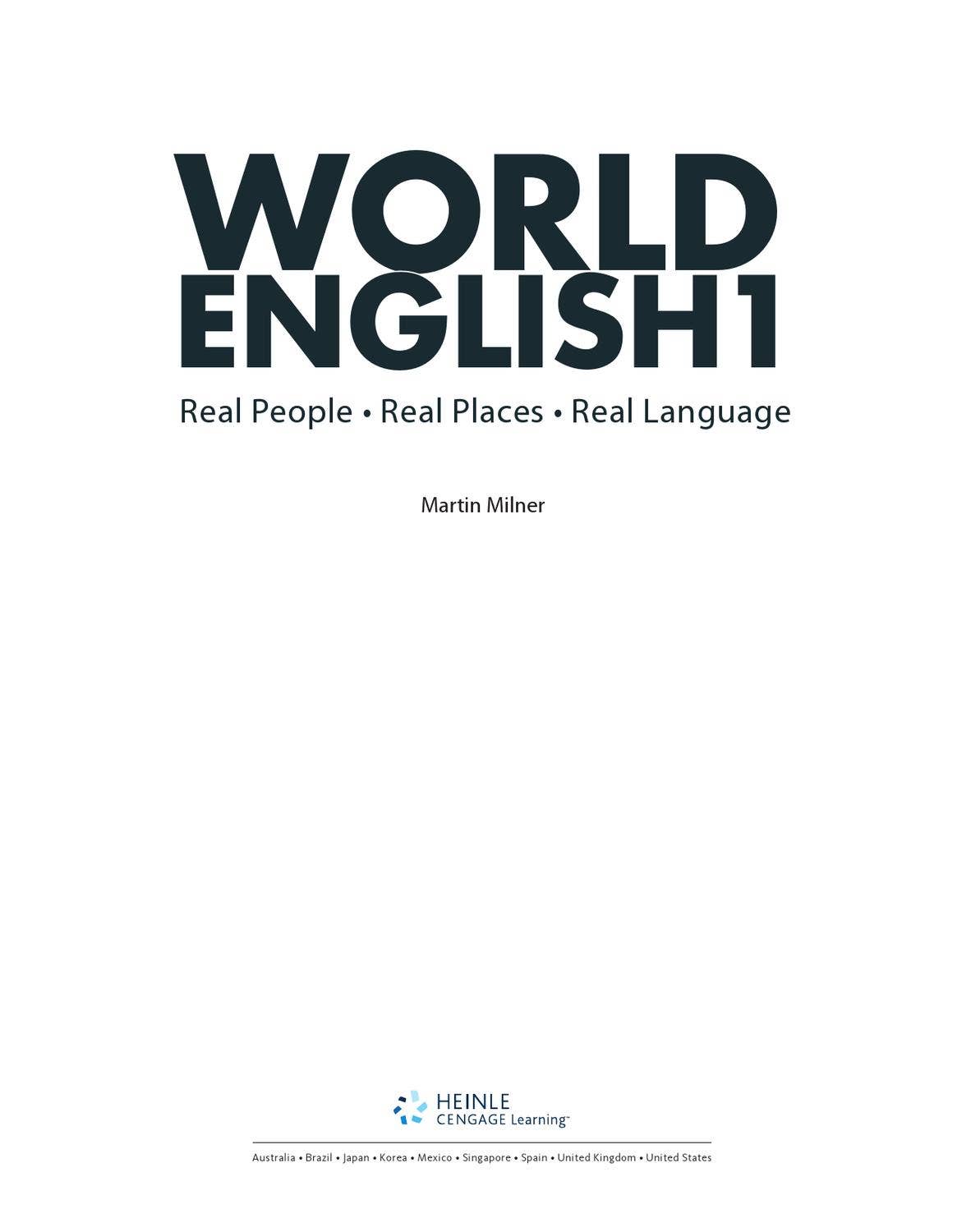 World English 1 Student Book by Cengage Brasil - Issuu