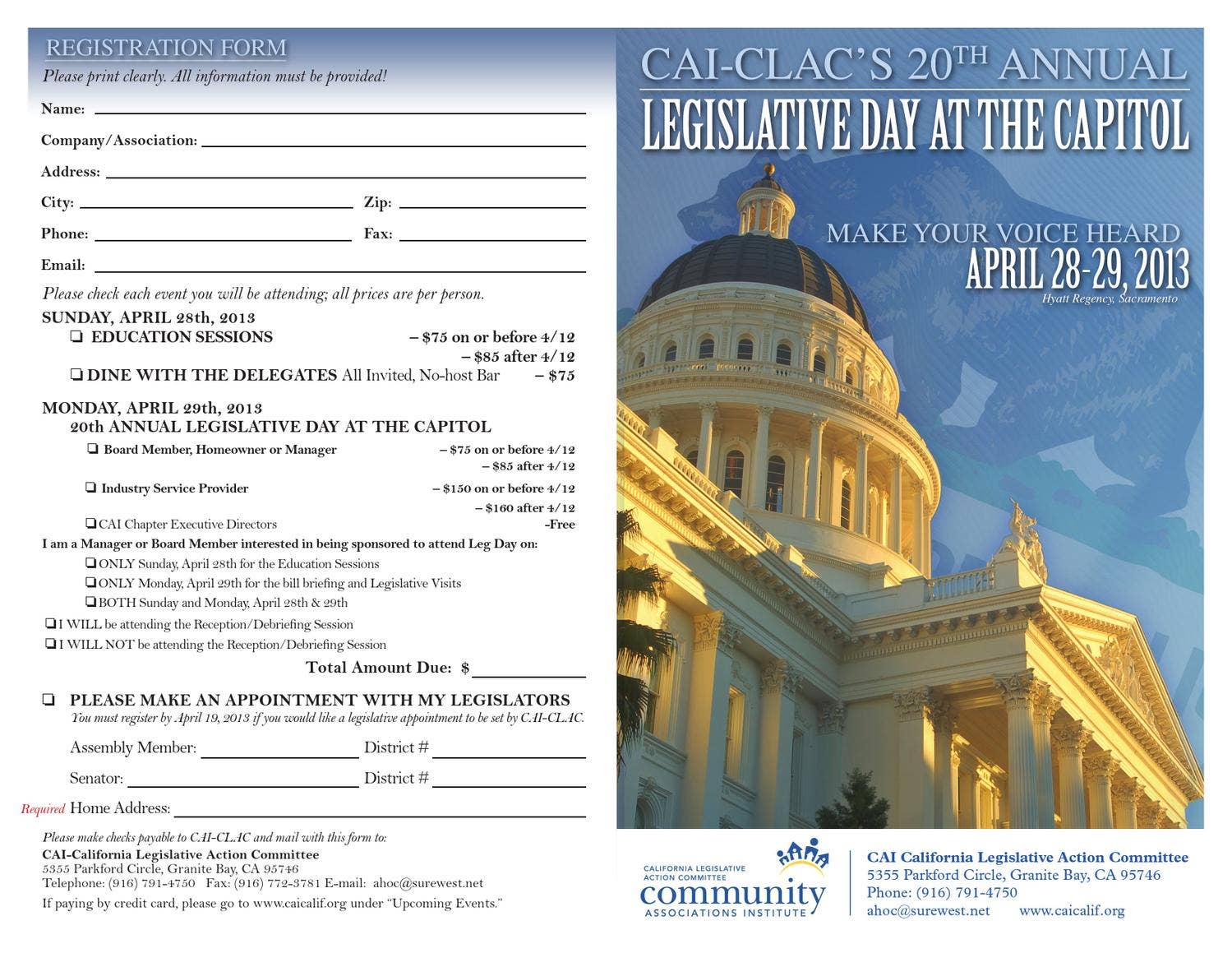 CLAC Registration Form by CAI-GRIE - Issuu