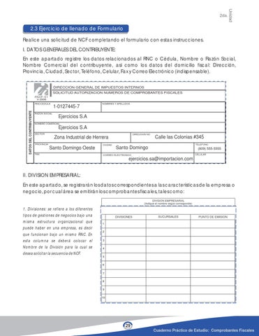 Cuaderno NCF by Impuestos Internos - Issuu
