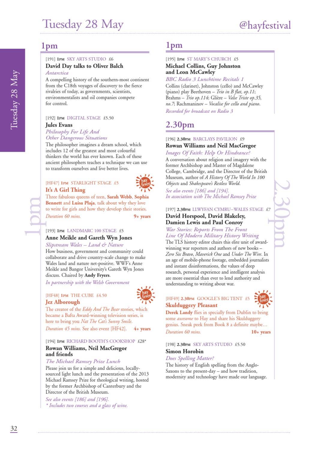 Hay Festival Programme 2013 by Hay Festival - Issuu