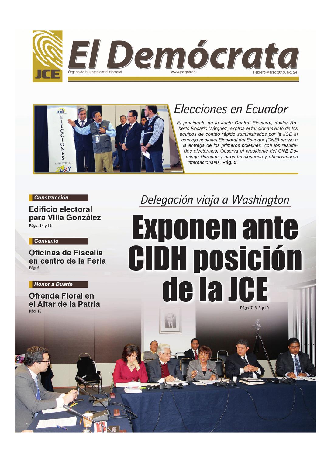El Demócrata No. 24 by Junta Central Electoral (JCE) - Issuu