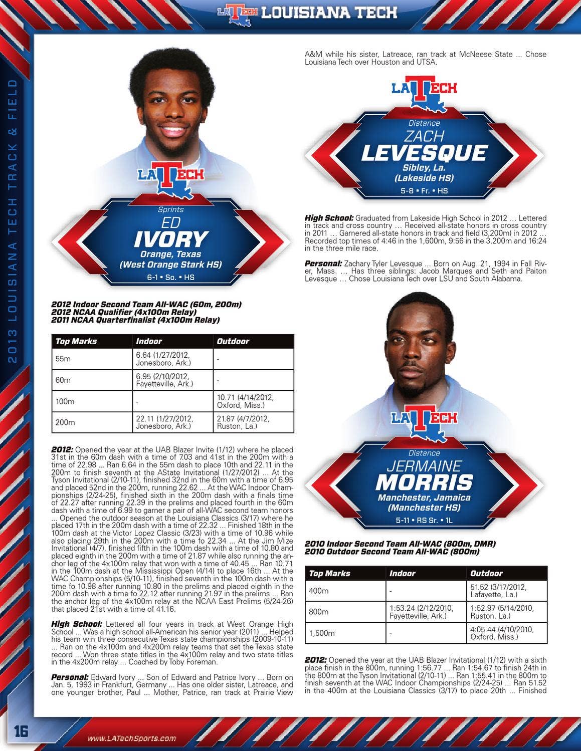 2013 Louisiana Tech Track & Field Media Guide by Louisiana Tech ...