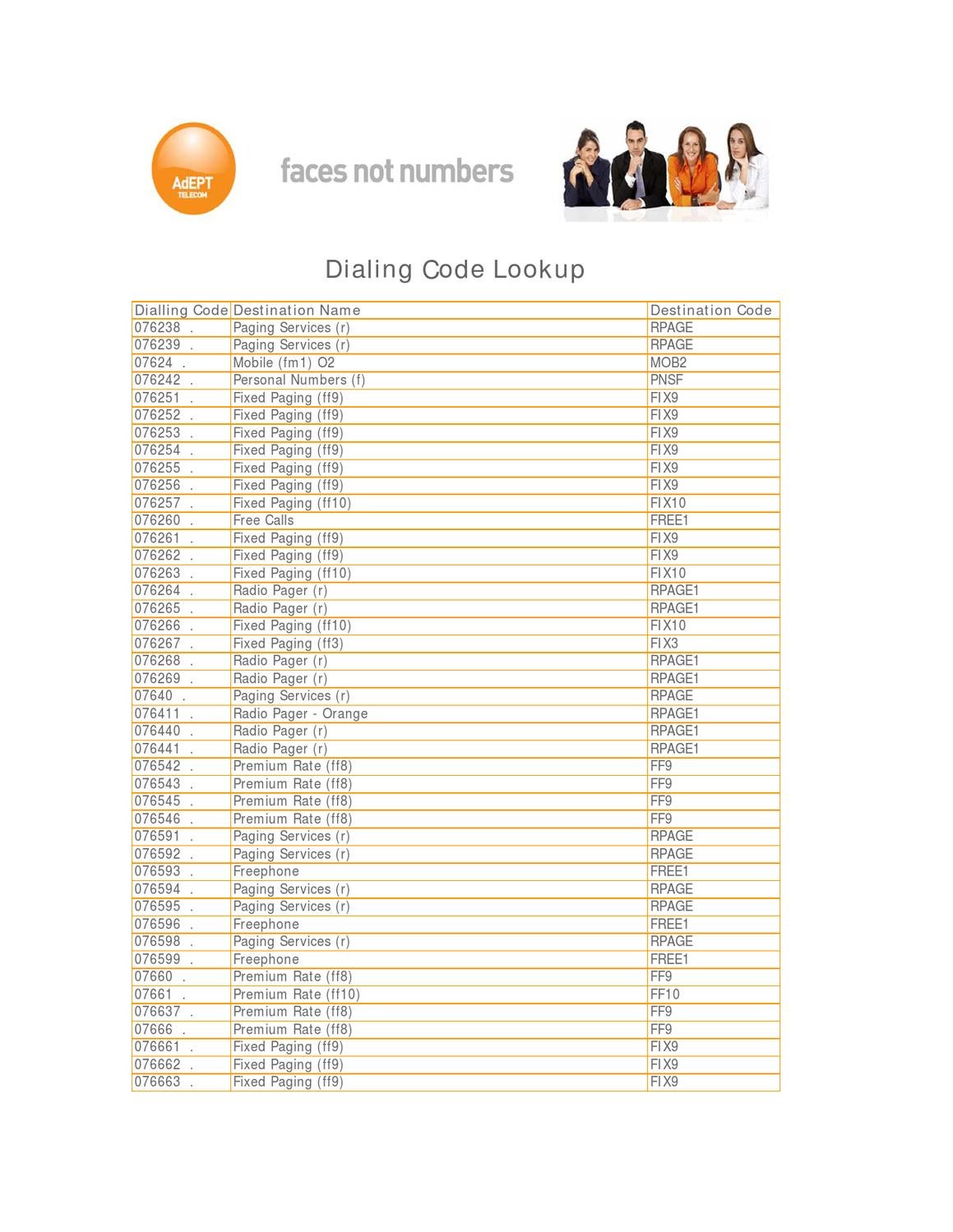 Uk Dialling Codes By IC Digital Assets Issuu
