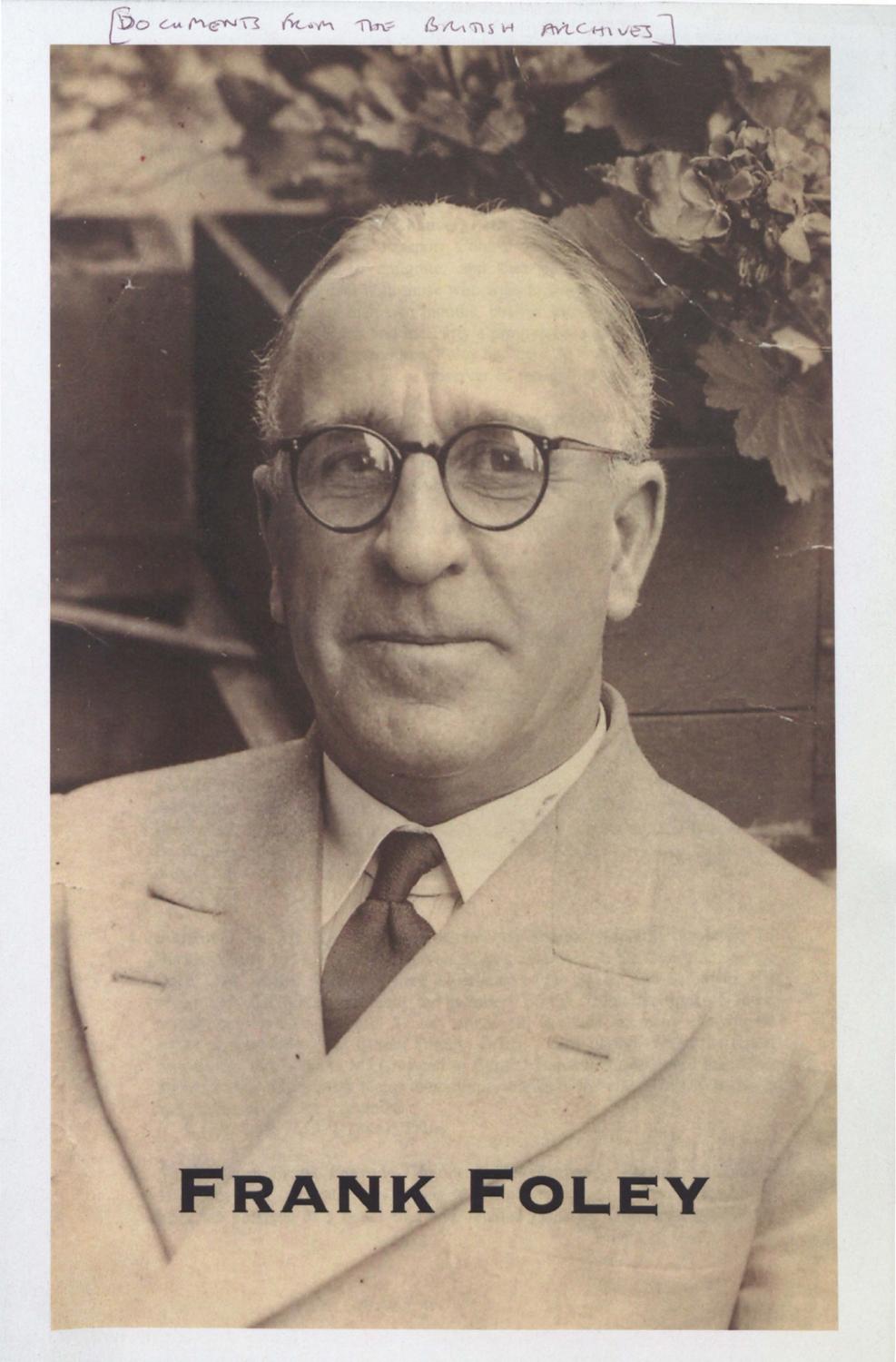 Frank Foley: Documents from the British Archives by FCDO Historians - Issuu