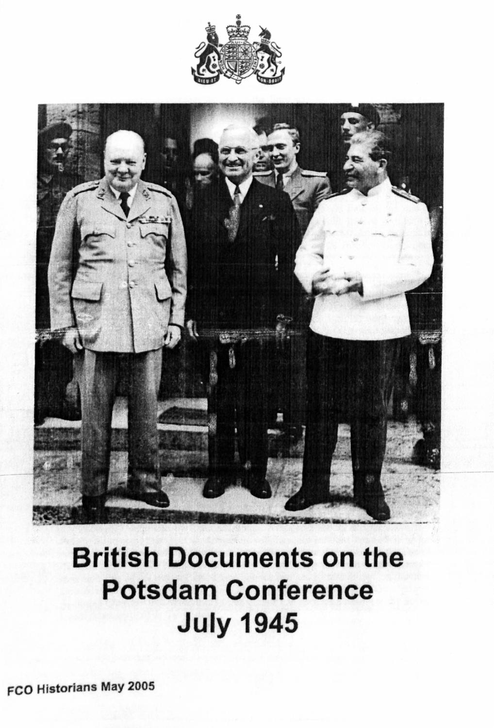British Documents on the Potsdam Conference July 1945 by FCDO ...