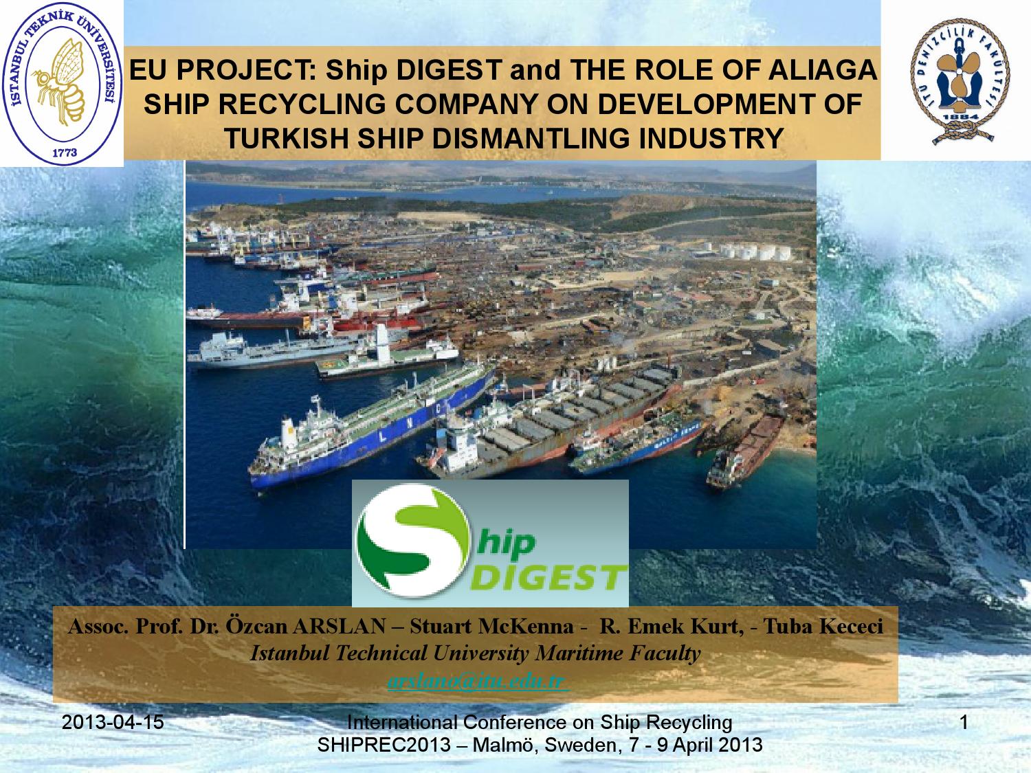 Arslan eu project ship digest and the role of aliaga ship recycling ...