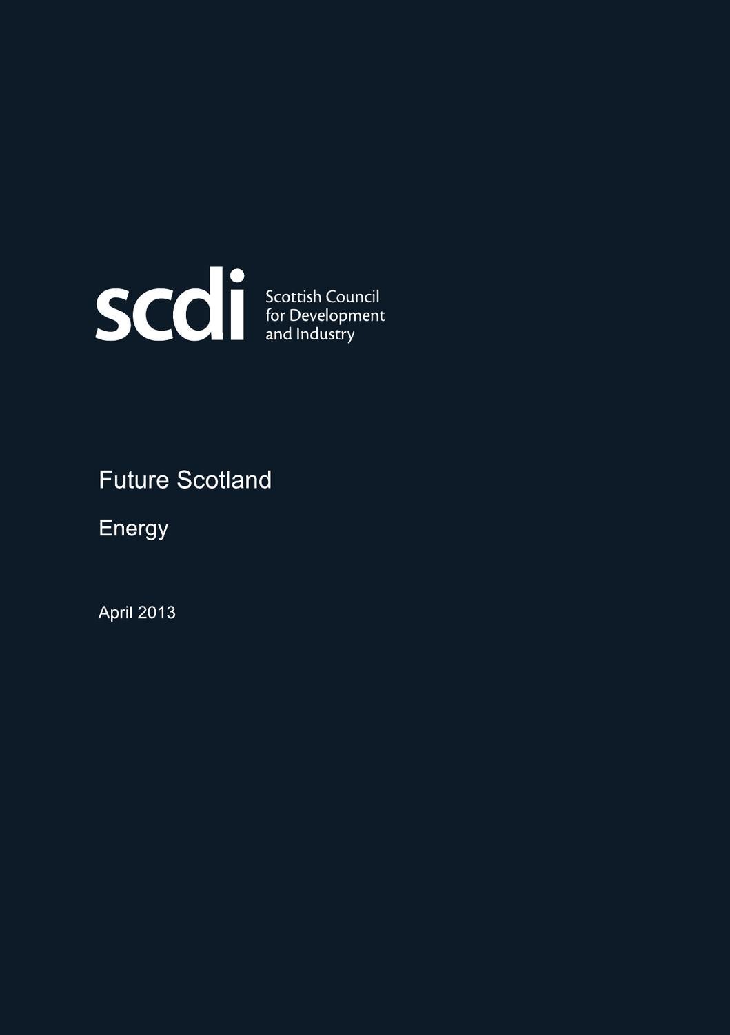 SCDI Future Scotland - Energy by SCDI - Issuu