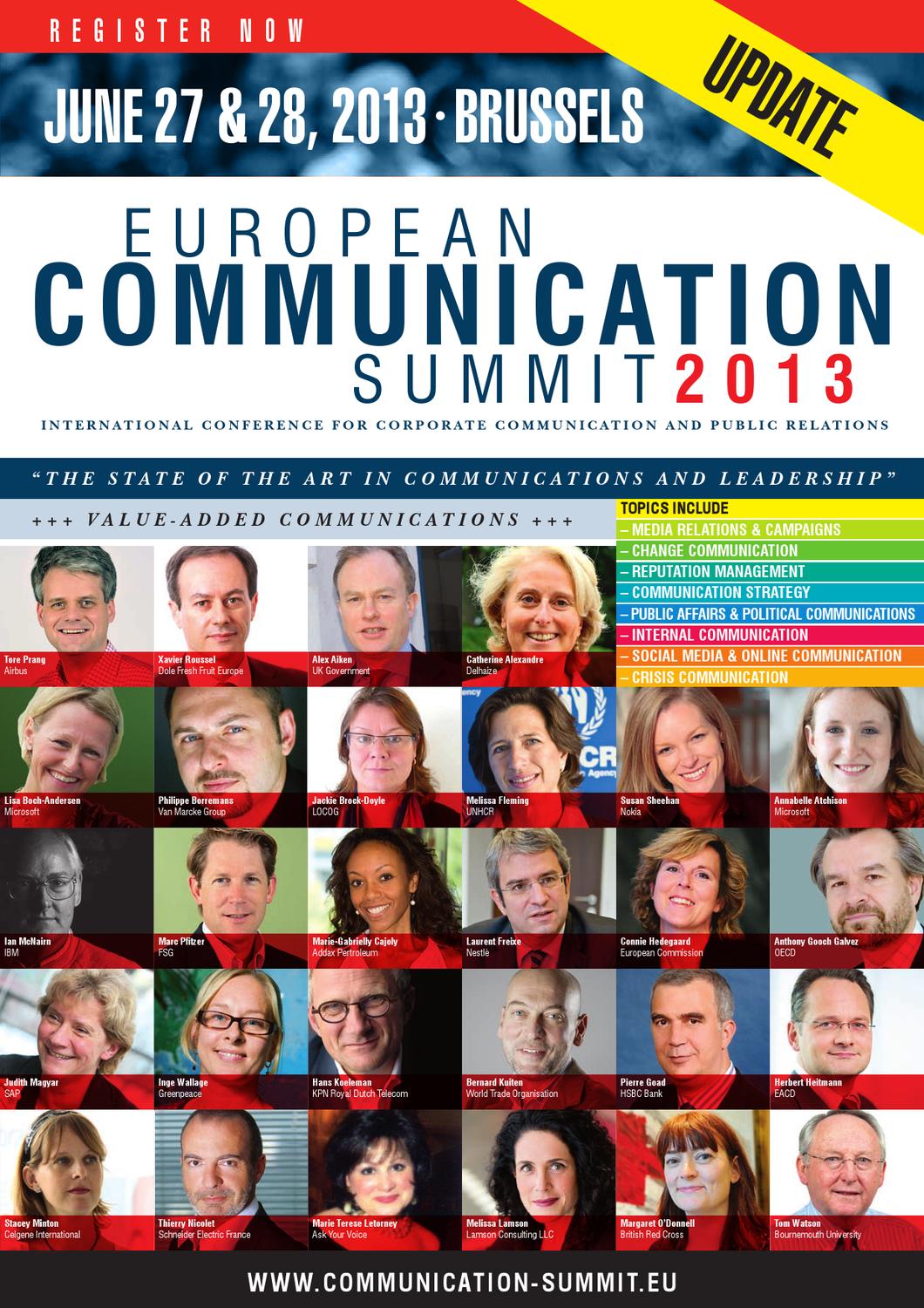 European Communication Summit 2013 by Quadriga Media Berlin GmbH - Issuu