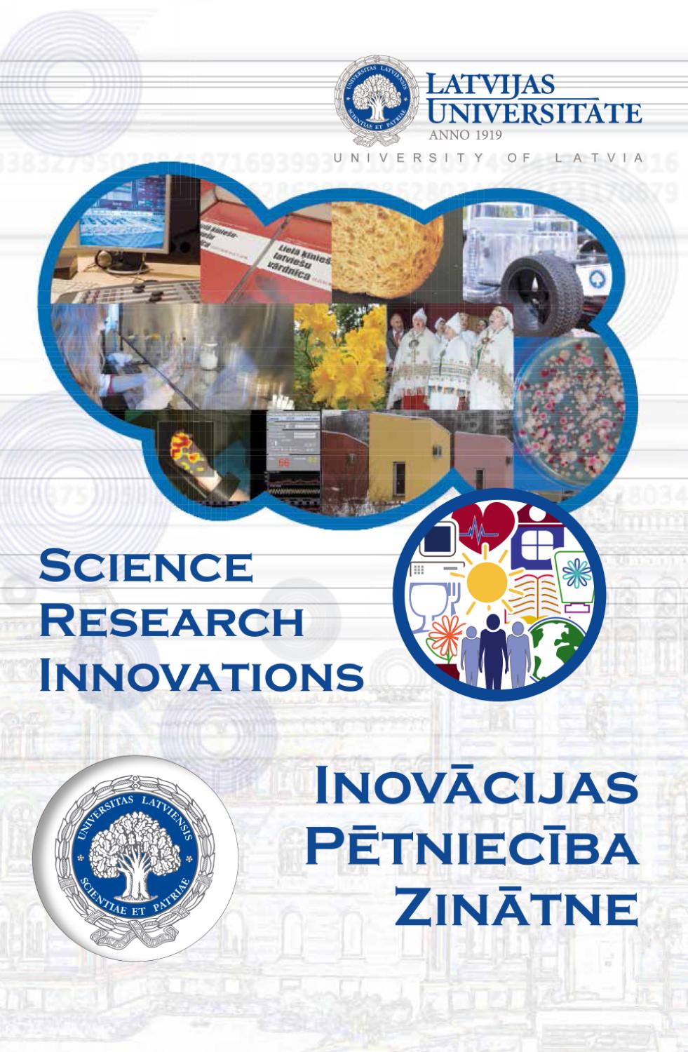 Inovācijas. Pētniecība. Zinātne by Latvijas Universitāte - Issuu