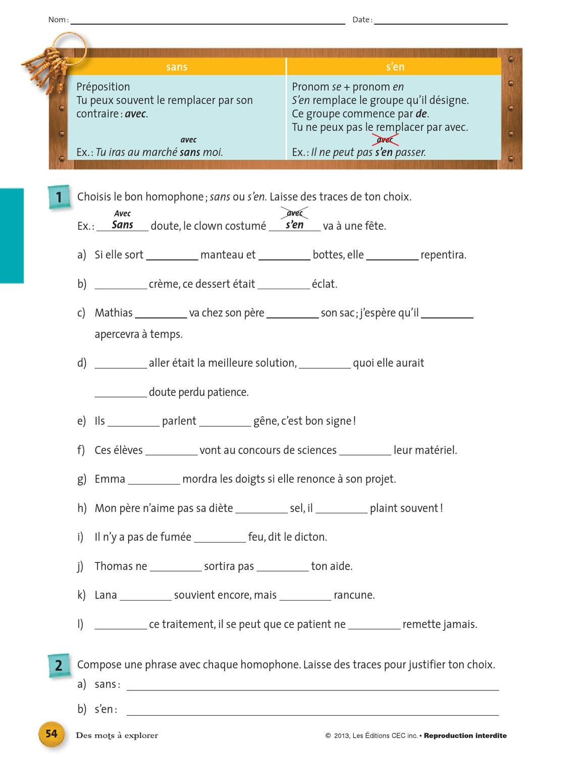 Trésors de la grammaire_5e année by Les Éditions CEC - Issuu
