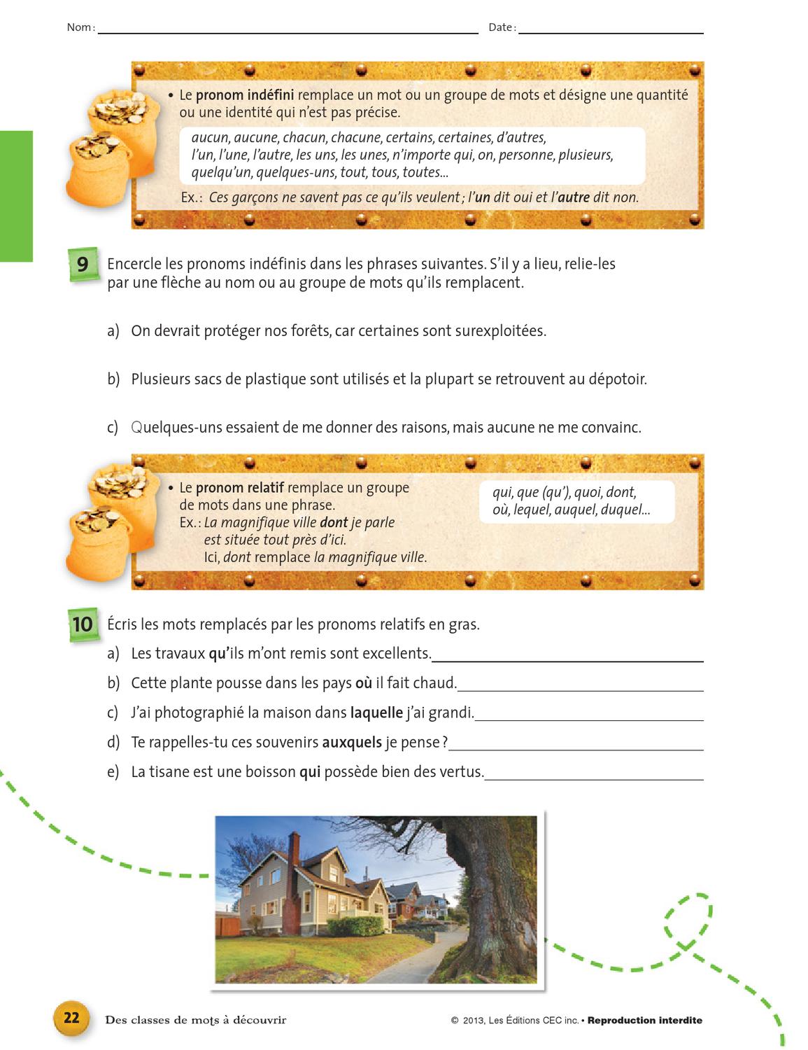 Trésors de la grammaire_6e année by Les Éditions CEC - Issuu