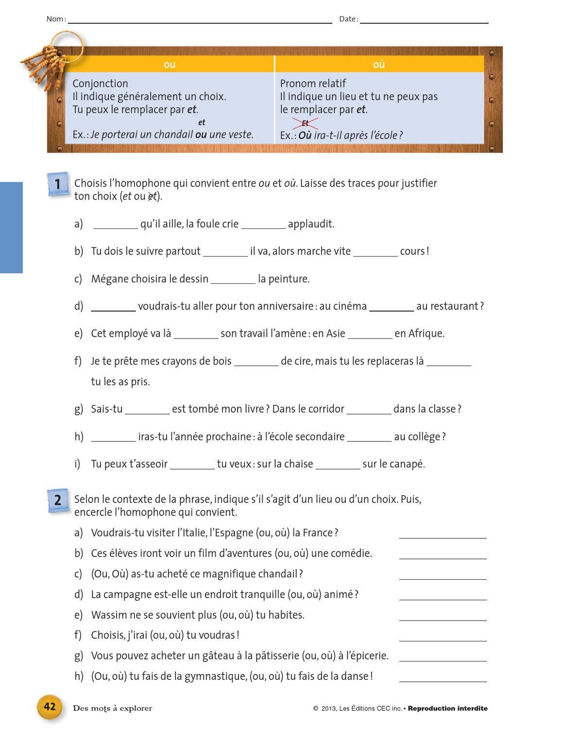Trésors de la grammaire_6e année by Les Éditions CEC - Issuu