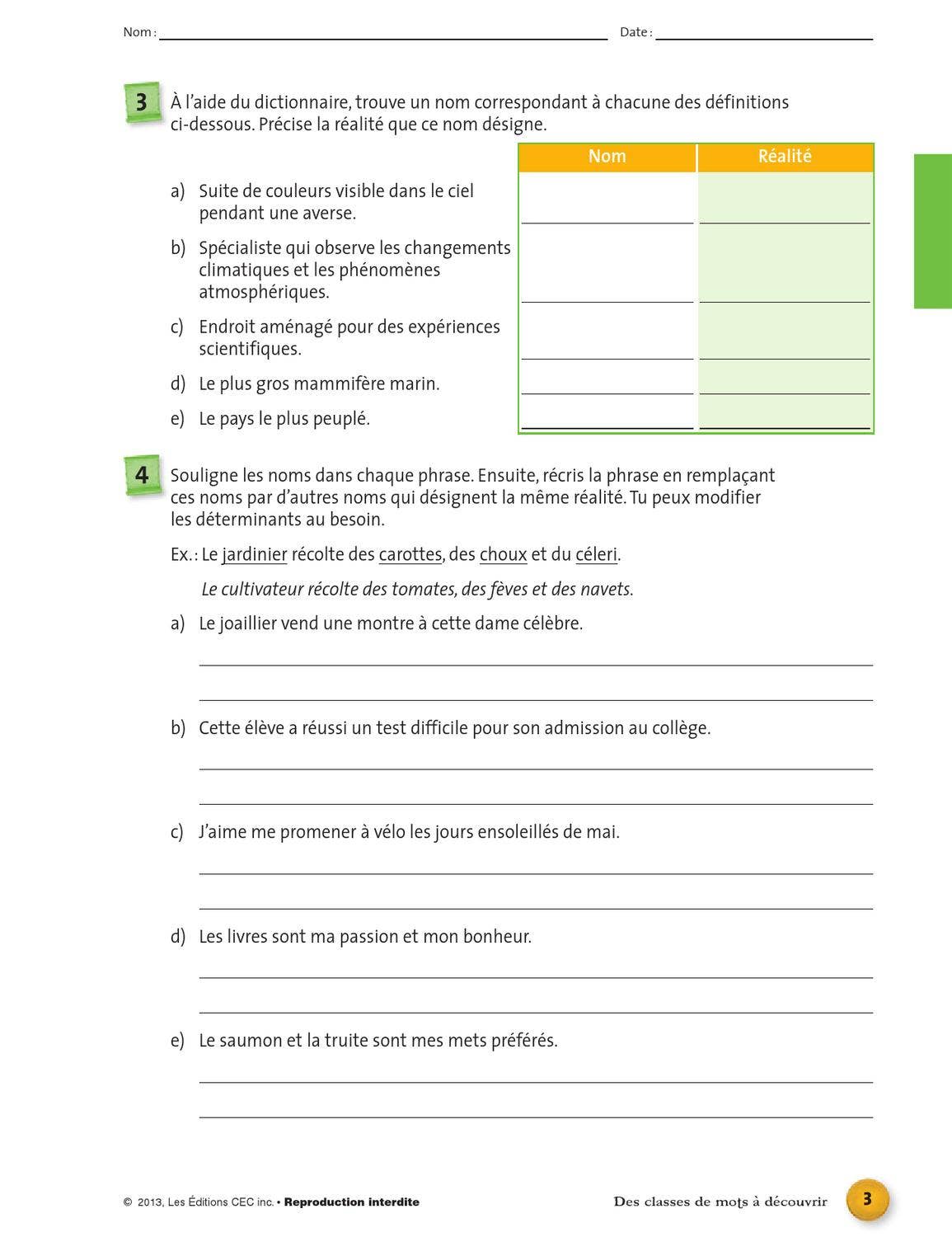 Trésors de la grammaire_6e année by Les Éditions CEC - Issuu