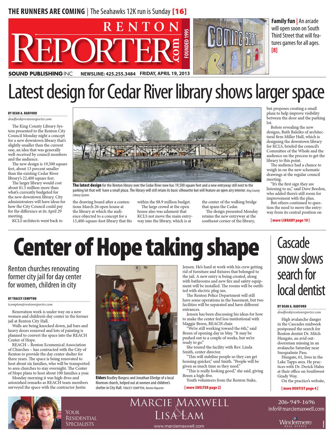 Renton Reporter, April 19, 2013 by Sound Publishing - Issuu