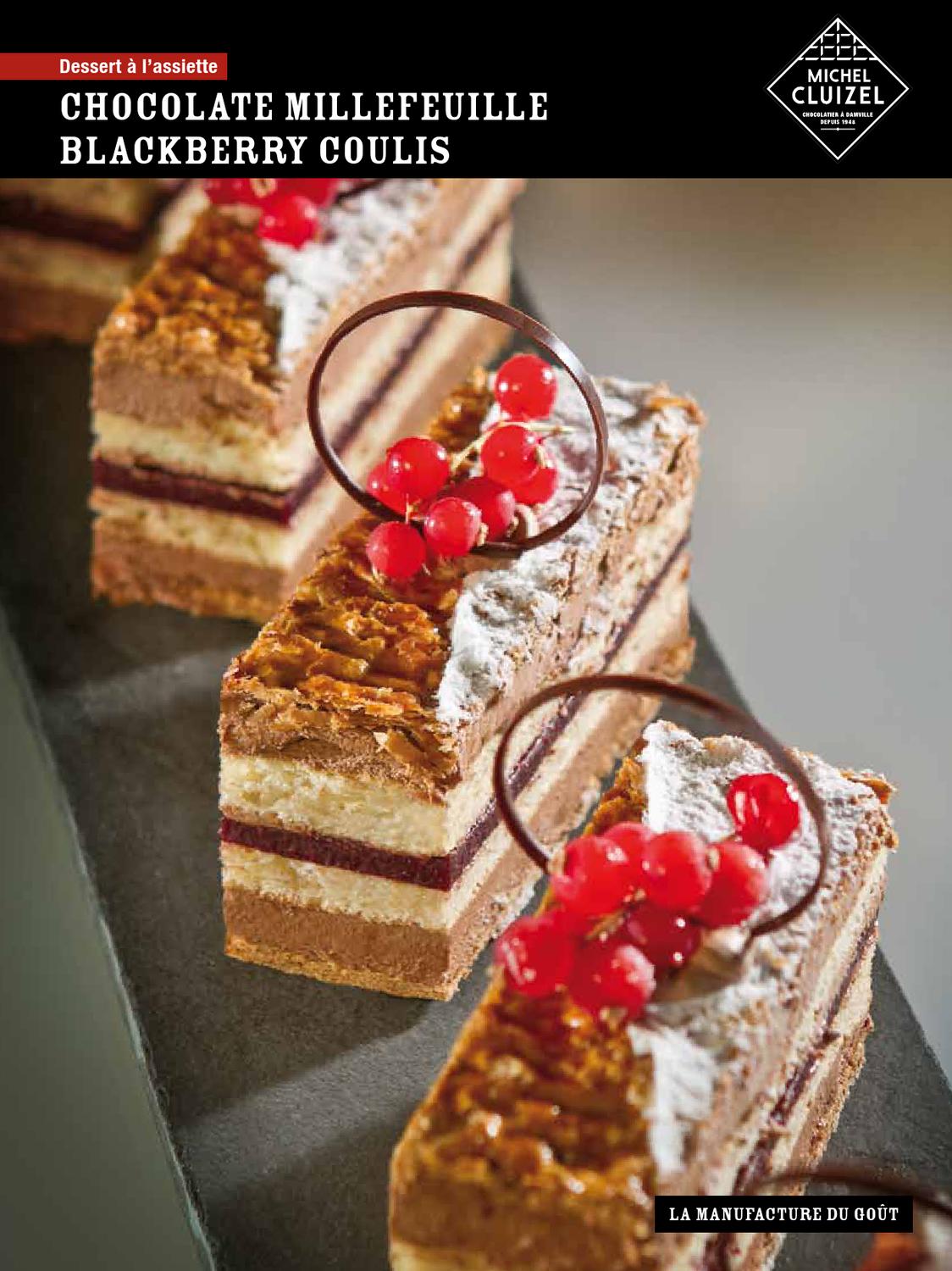 Chocolate Millefeuille with Blackberry Coulis by Qualifirst Foods - Issuu