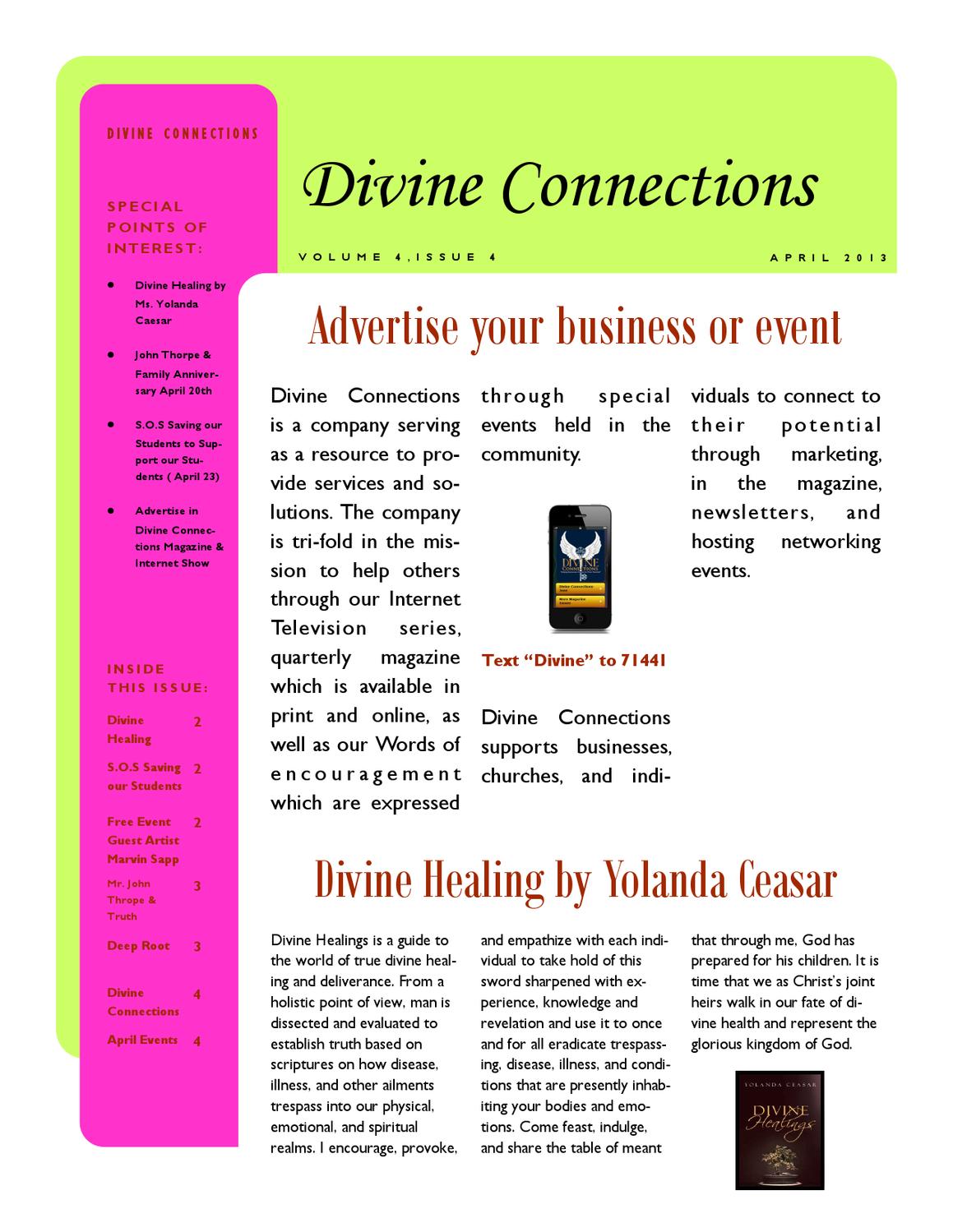 Divine Artists and Author for April Inspiration by Divine Connections ...