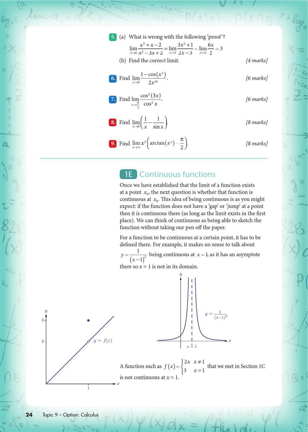 Mathematics Higher Level Topic 9 - Option: Calculus by Cambridge ...