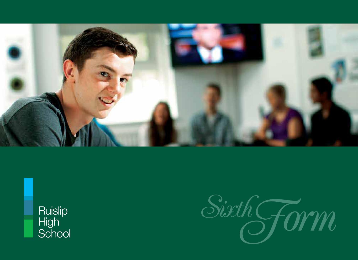 Ruislip Sixth Form Prospectus by Cleverbox UK Ltd - Issuu