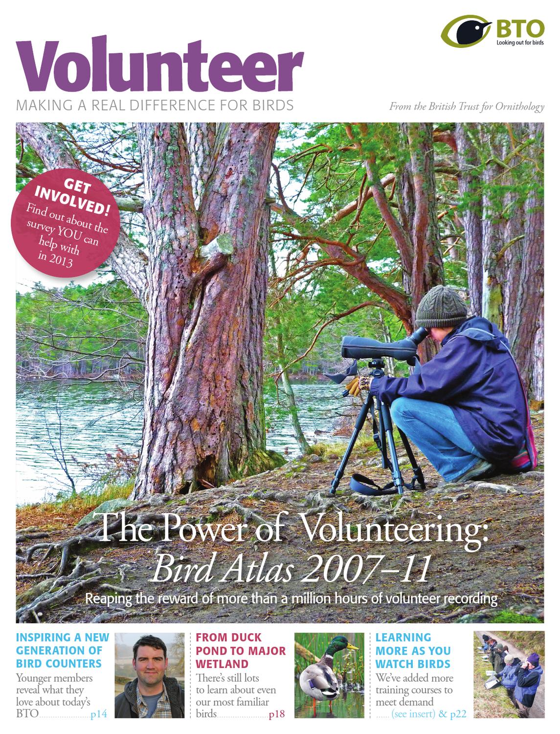 BTO Volunteer magazine No. 2 by British Trust for Ornithology - Issuu