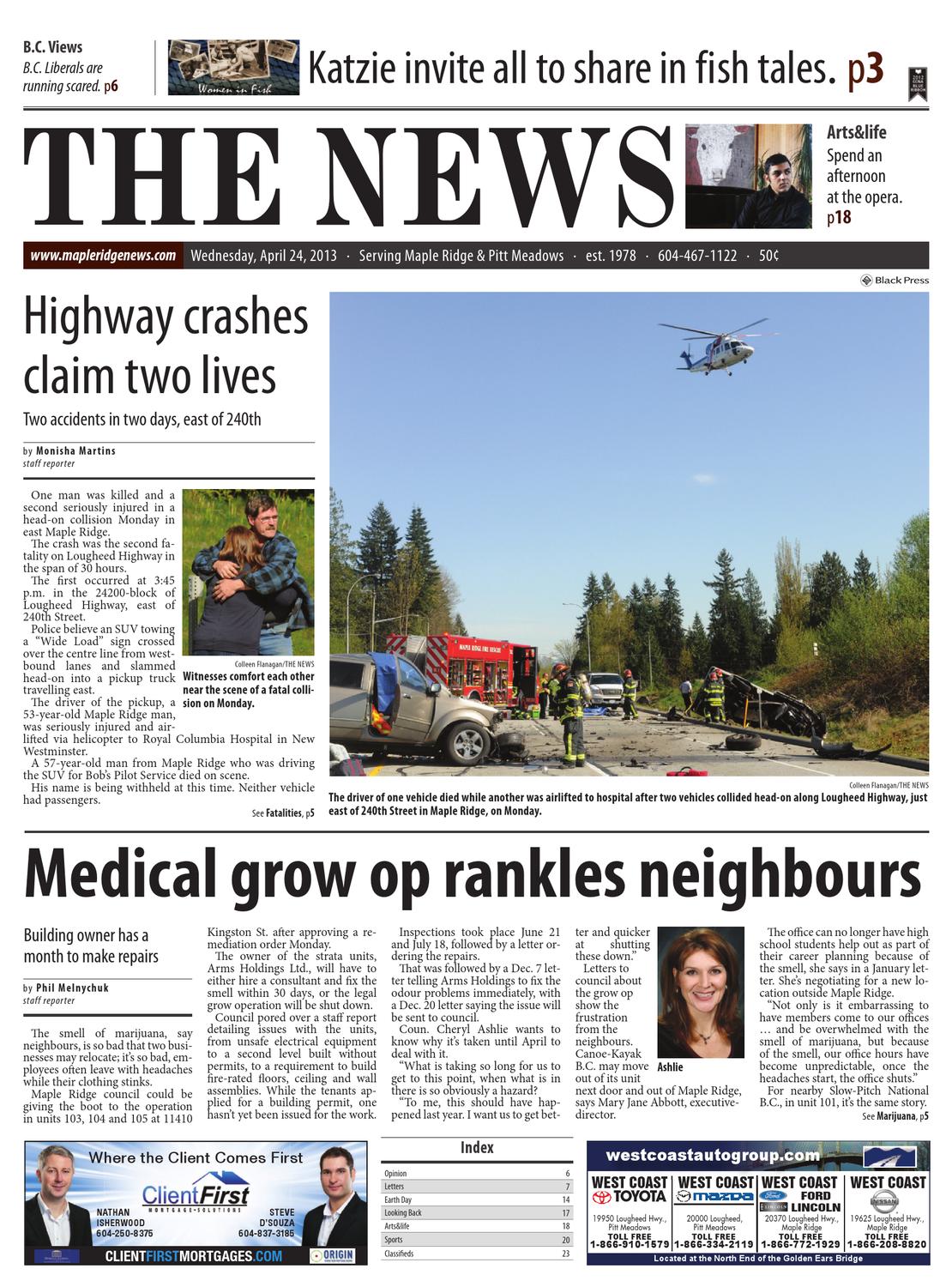 Maple Ridge News, April 24, 2013 by Black Press Media Group - Issuu