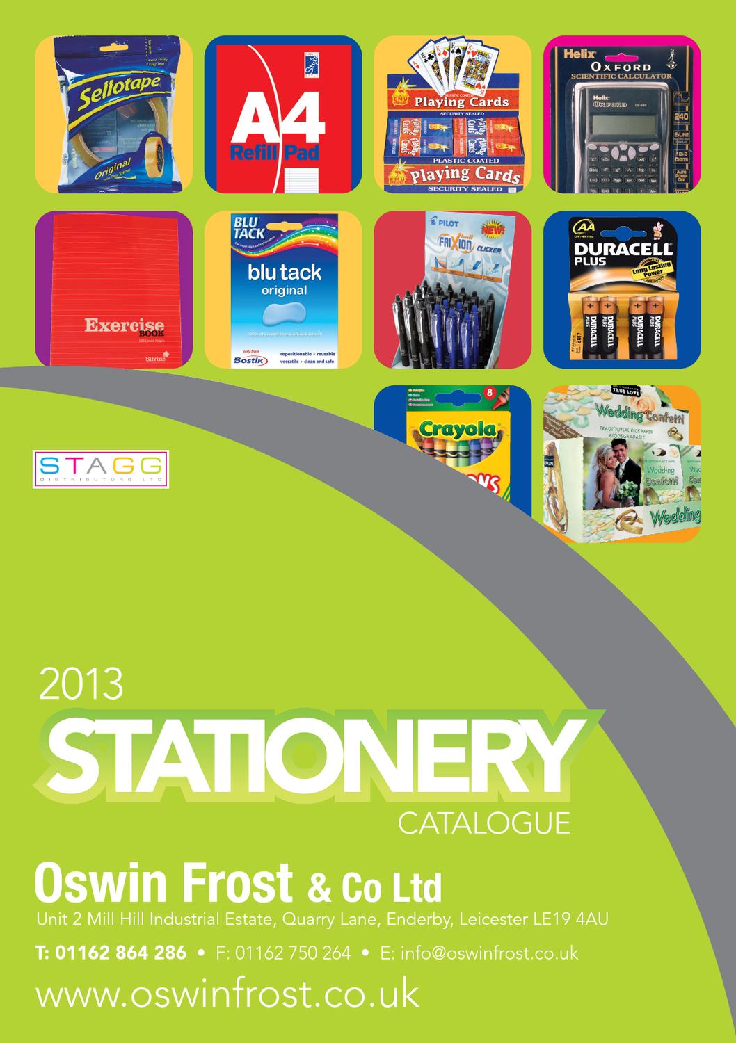 STAGG Stationery Catalogue 2013 OF by STAGG Distributors - Issuu