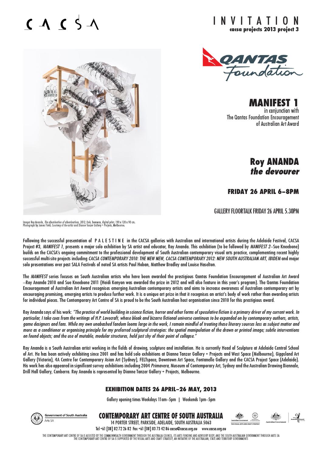 CACSA Project #3: Roy Ananda | The Devourer by ACE Open - Issuu