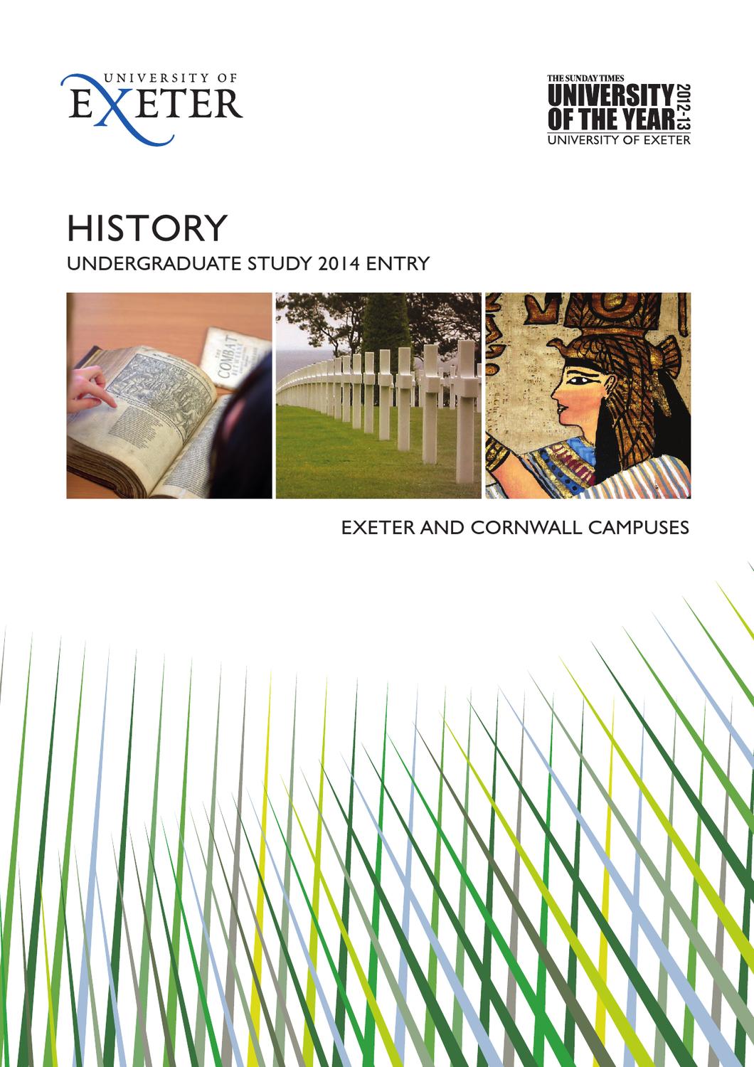 History brochure 2014 by University of Exeter - Issuu