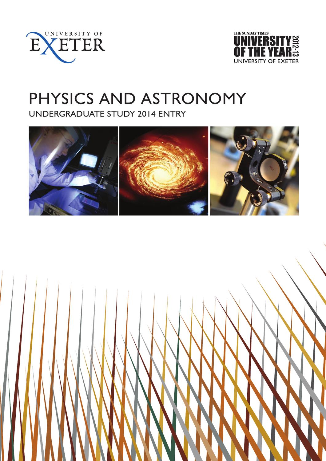 Physics brochure 2014 by University of Exeter - Issuu