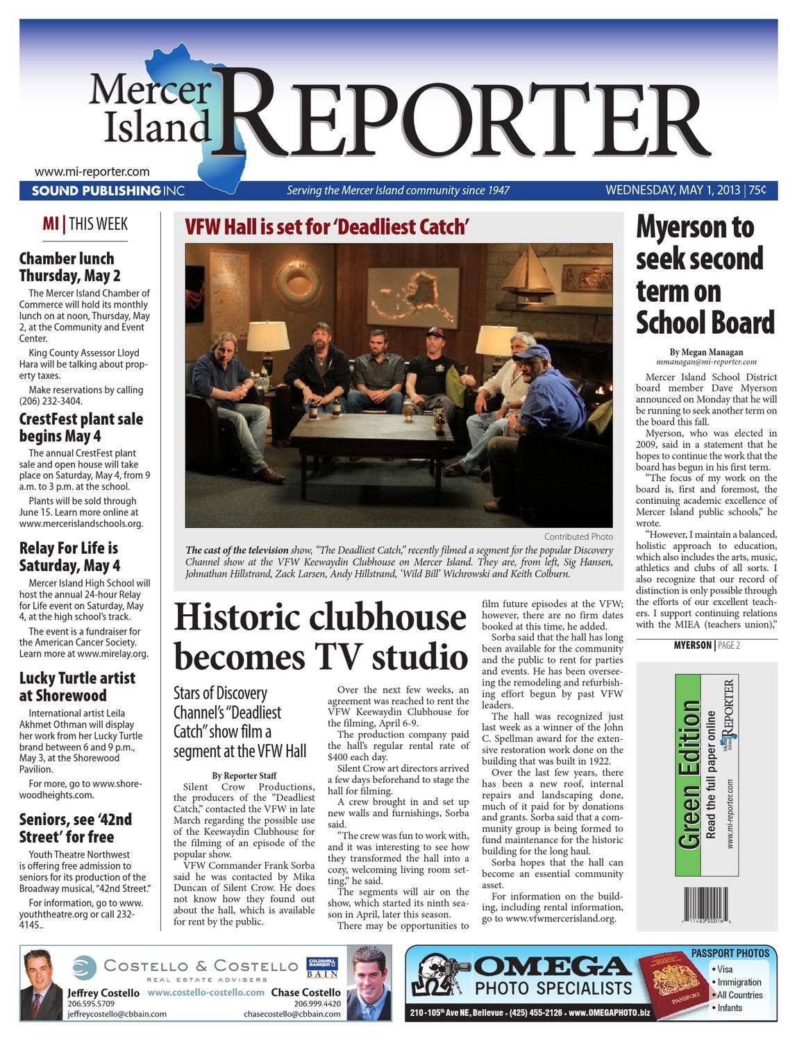 Mercer Island Reporter, May 01, 2013 by Sound Publishing - Issuu