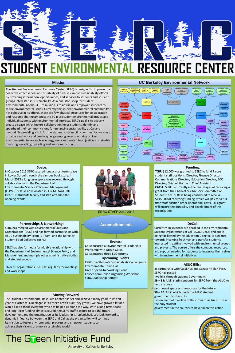 2013 Student Environmental Resource Center Poster by The Green ...