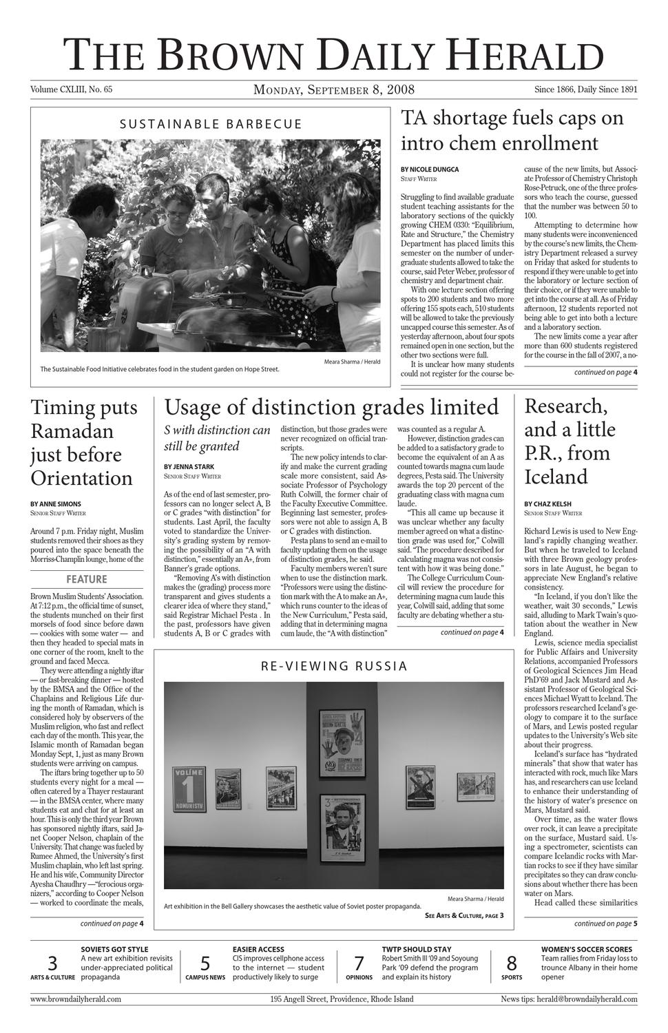 Monday, September 8, 2008 by The Brown Daily Herald - Issuu