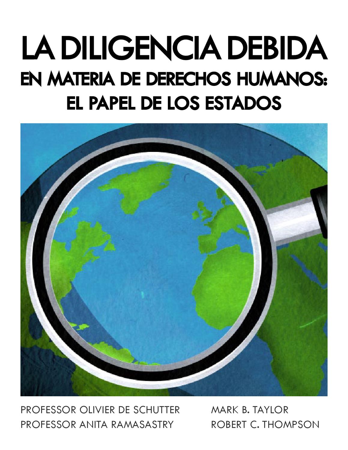 La Diligencia Debida en Materia de Derechos Humanos: El Papel de los Estados by ICAR - Issuu