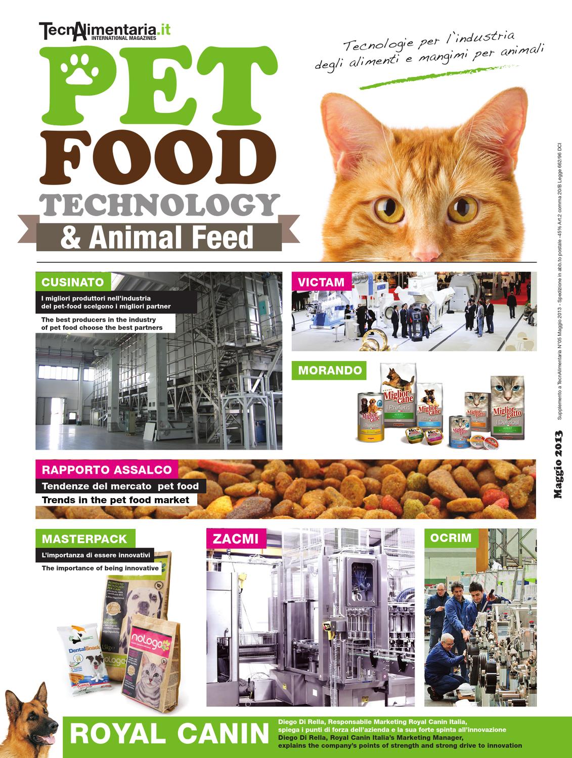Pet Food Technology & Animal Feed - Maggio_May 2013 by TecnAlimentaria ...