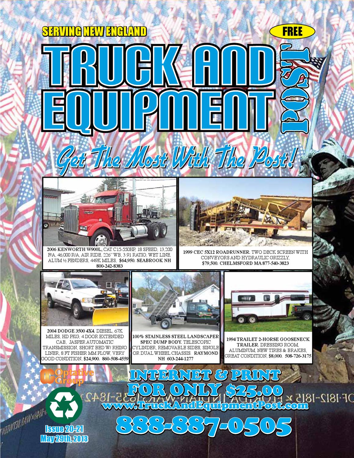 Truck And Equipment Post, Issue #20-21 2013 by 1ClickAway - Issuu