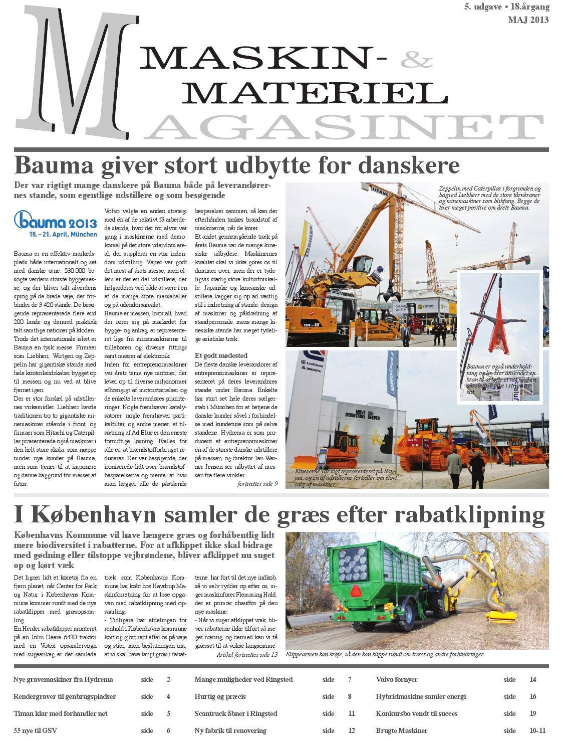 Mmm maj 2013 by Maskin- & Materiel Magasinet - Issuu