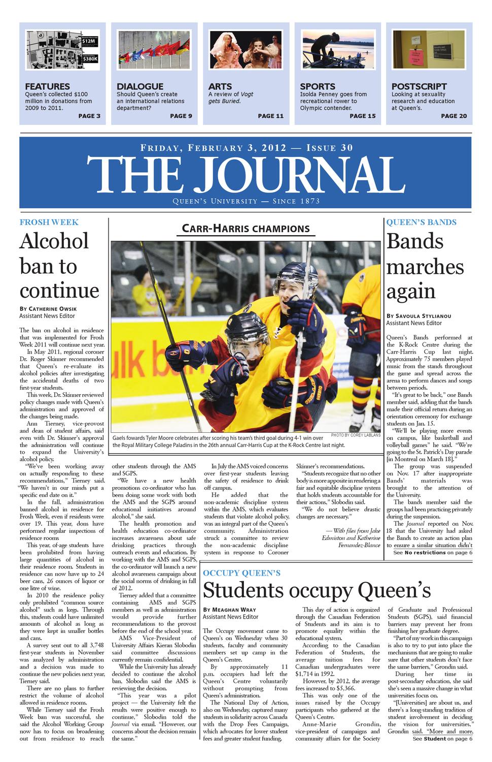 The Queen's Journal, Issue 30 by The Queen's Journal - Issuu