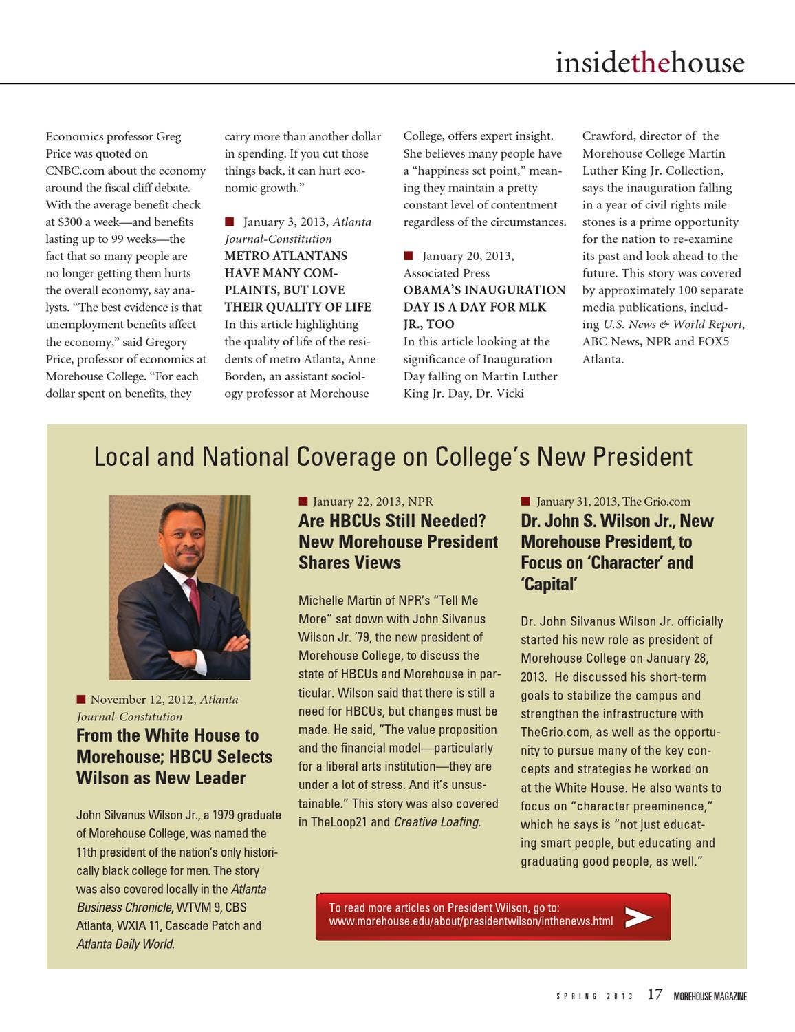 Morehouse Magazine by Morehouse College - Issuu