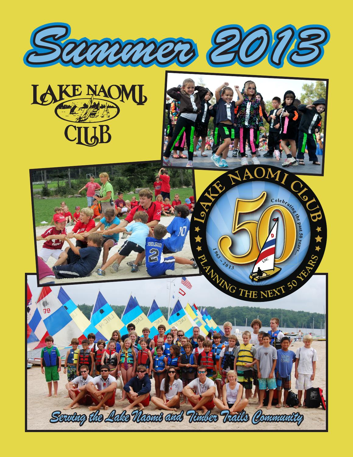 2013 Summer Activities Calendar By Lake Naomi Club Issuu