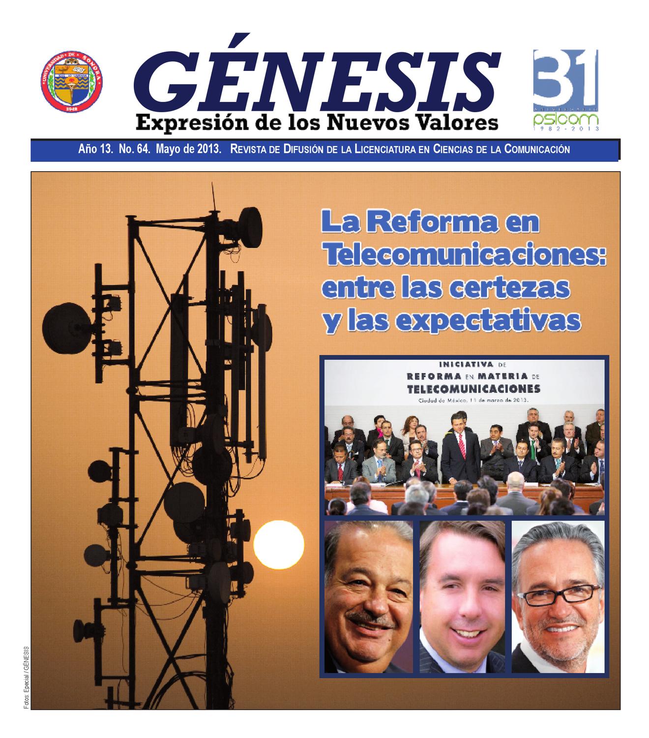 Génesis. Expresión de los Nuevos Valores - Edición 64 by Joaquin Felix ...