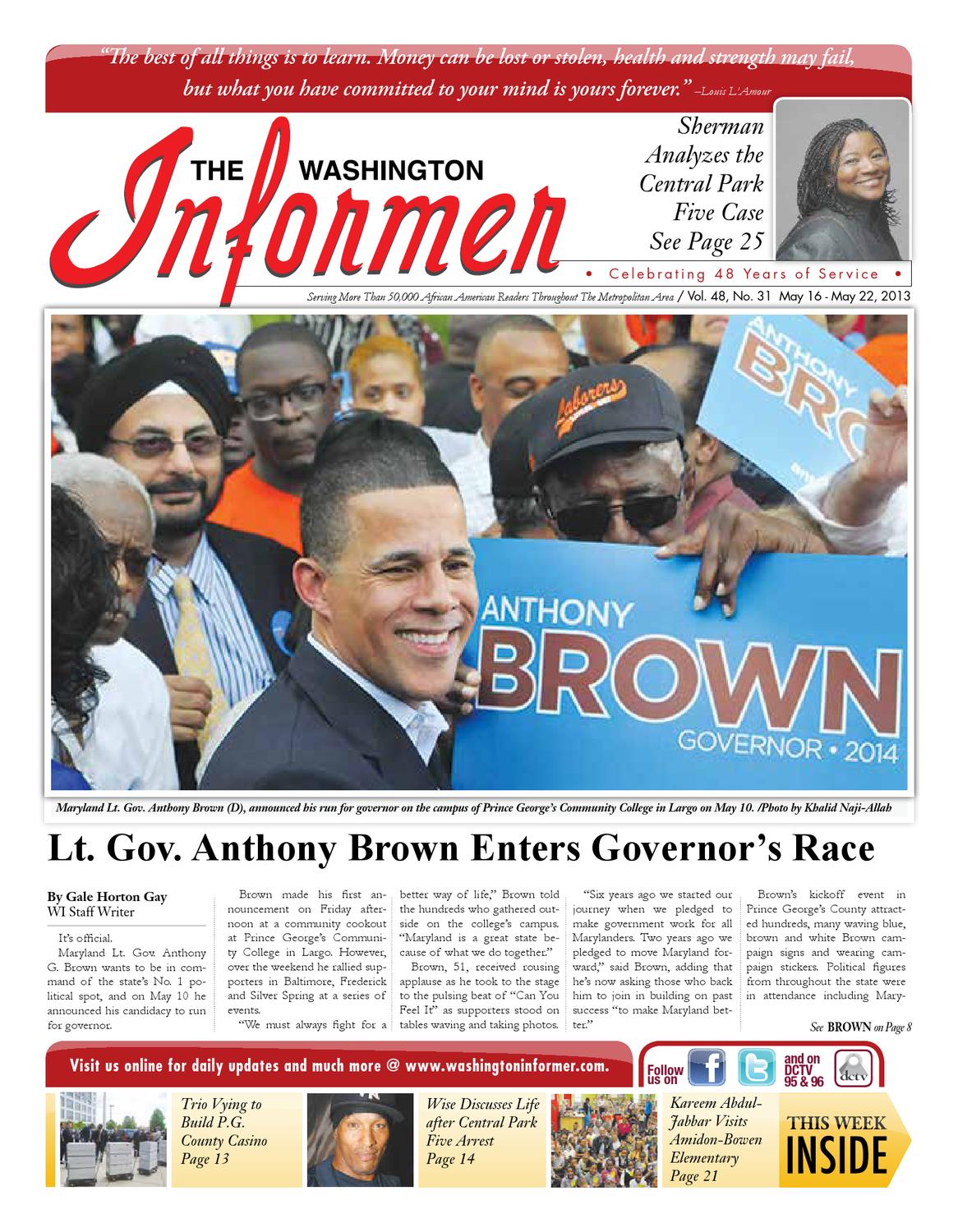 Washington Informer - May 16, 2013 by The Washington Informer - Issuu