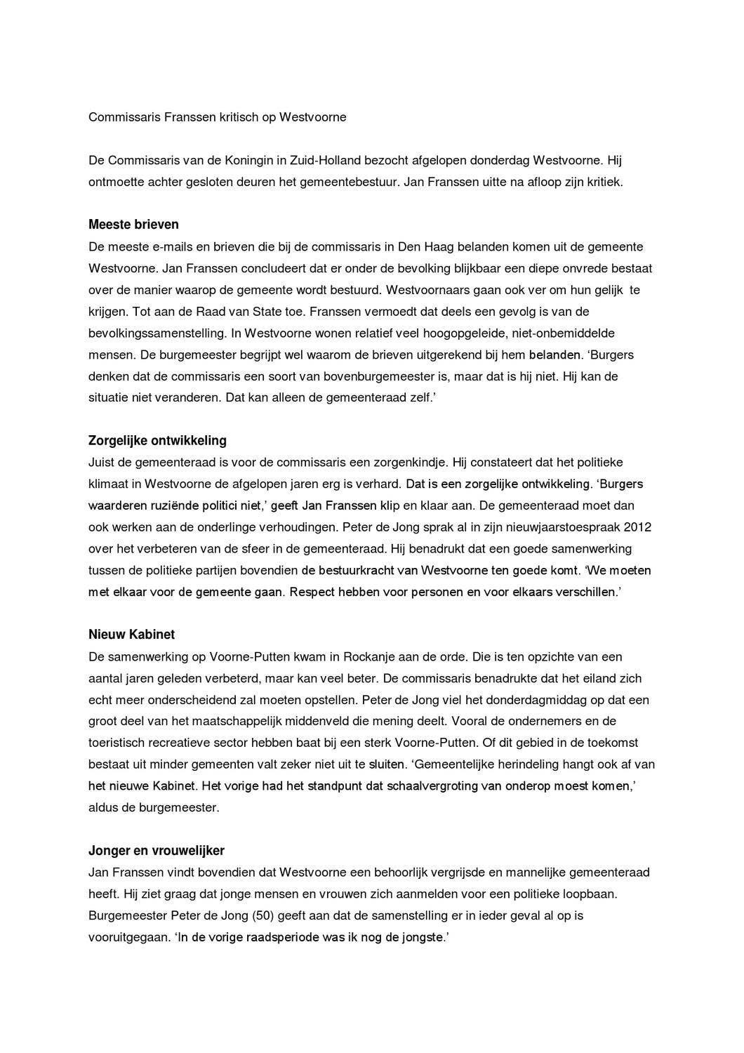 jan-franssen-kritisch-op-westvoorne by Redactie - Issuu