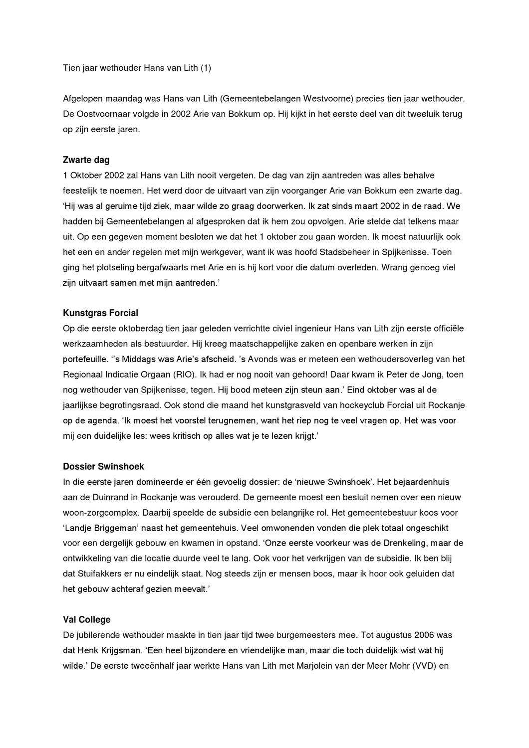 tien-jaar-wethouder-hans-van-lith by Redactie - Issuu