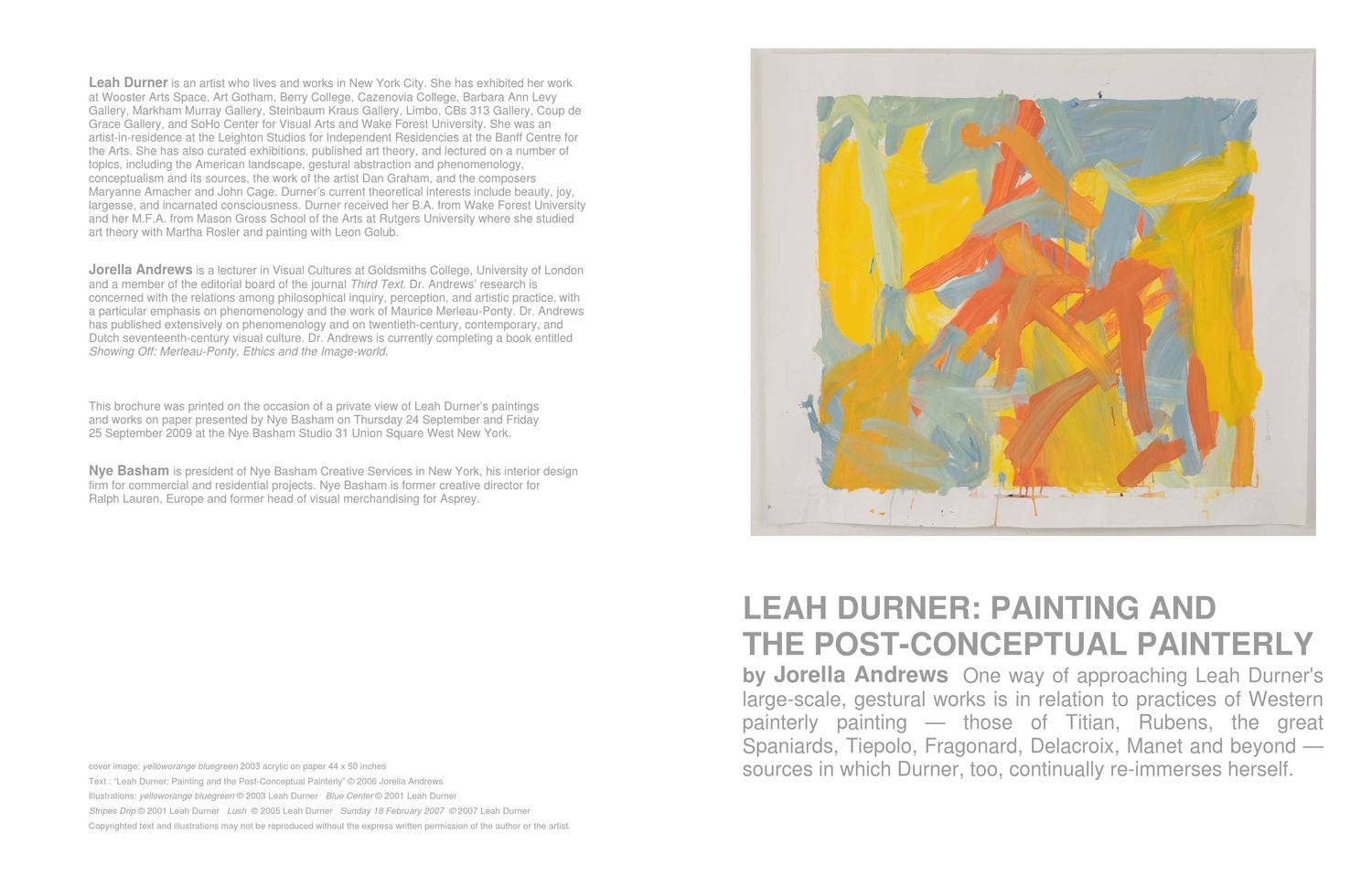 Leah Durner at Nye Basham Studio 2009 by Leah Durner - Issuu