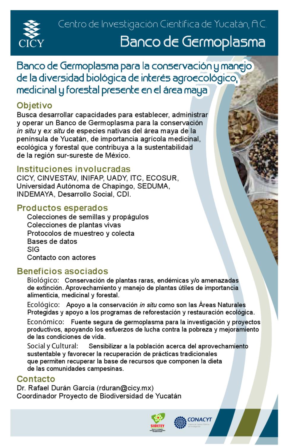 Banco de Germoplasma by SIIDETEY - Issuu