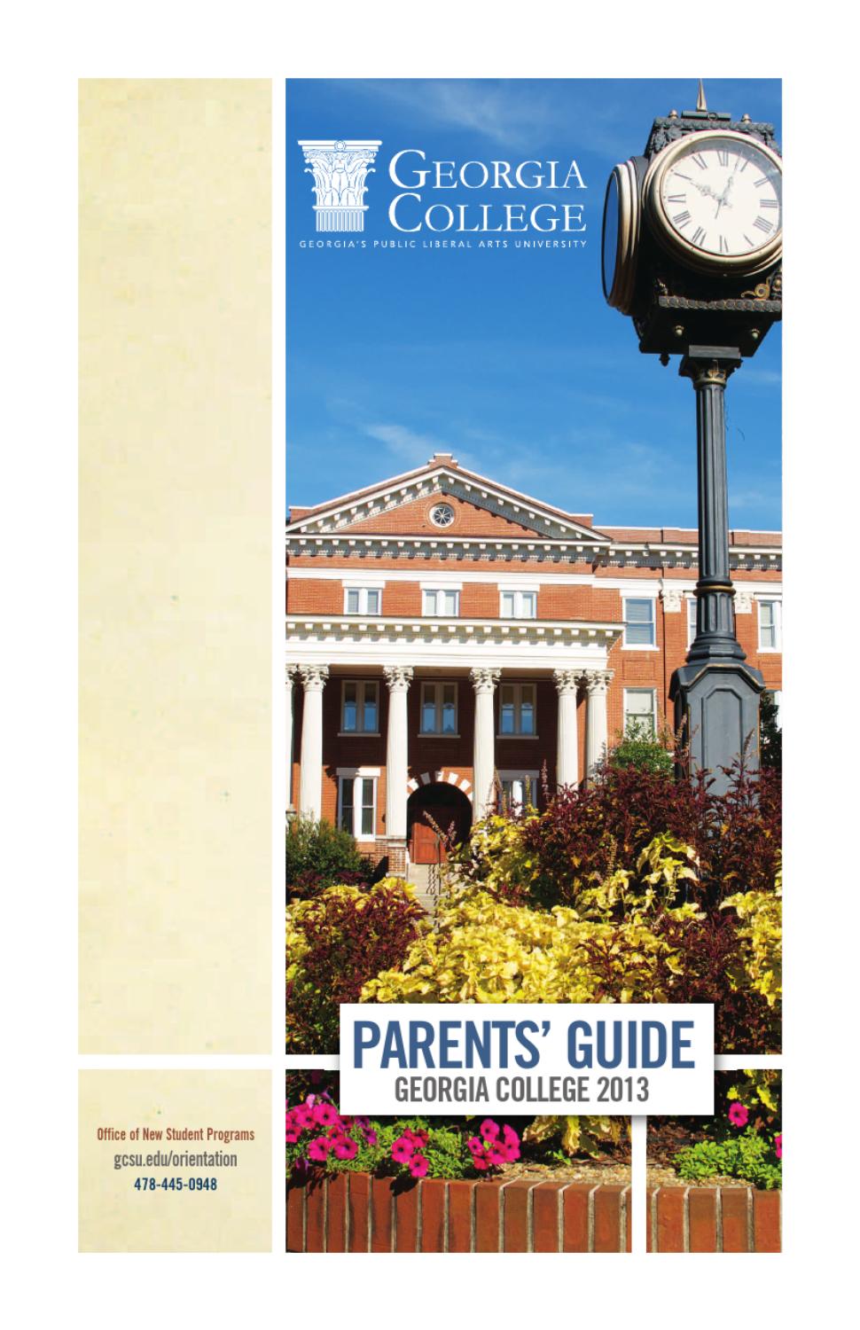 Parents Guide 2013 by Georgia College & State University - Issuu